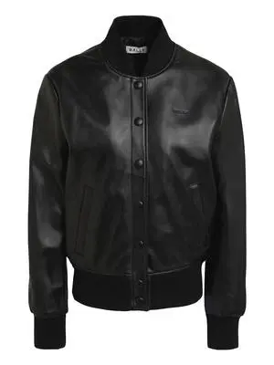Bally Leather Bomber Jacket - Black