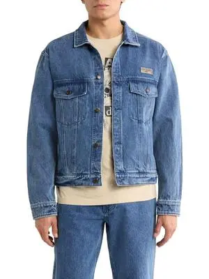 HONOR THE GIFT Washed Denim Trucker Jacket - Indigo