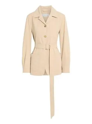 Max Mara Pulvino Belted Wool-twill Jacket - Beige