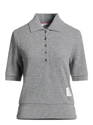 Thom Browne Cashmere Polo Shirt - Gray