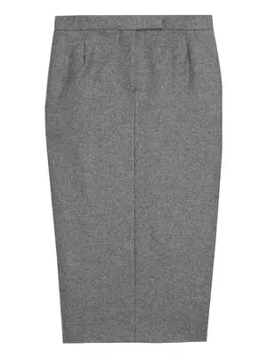Thom Browne Wool-felt Midi Pencil Skirt - Anthracite