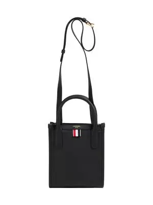 Thom Browne Pebbled Leather Tote - Black