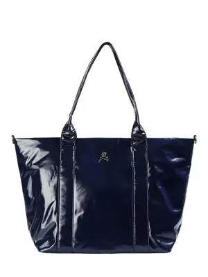 SCALPERS Metallic Shopper Bag - Navy
