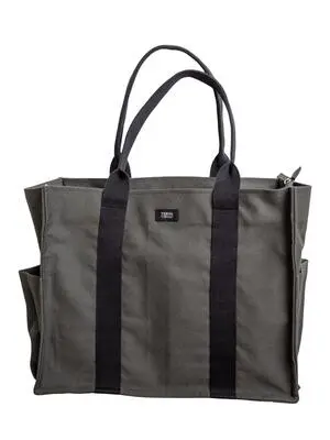 TERRA THREAD Organic Cotton Canvas Tote - Charcoal Grey
