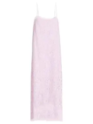 Zimmermann Cotton-blend Corded Lace Midi Dress - Lilac