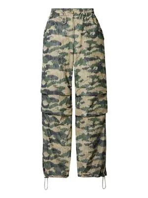 HALFBOY Camouflage-print Ripstop Cargo Pants - Army Green