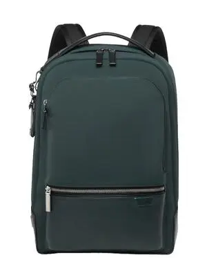 Tumi Leather-trimmed Backpack - Deep Pine