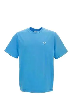 ARTE ANTWERP Embroidered-logo T-shirt - Blue