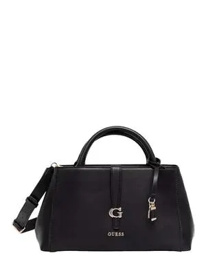 Guess Crossbody Bag With Padlock Detail - Black