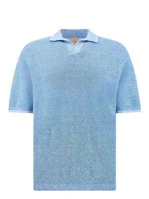 Paul & Shark Open‑collar T-shirt - Blue