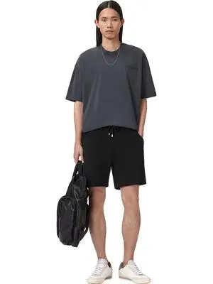 ALLSAINTS Asher Ramskull Sweat Shorts - Jet Black