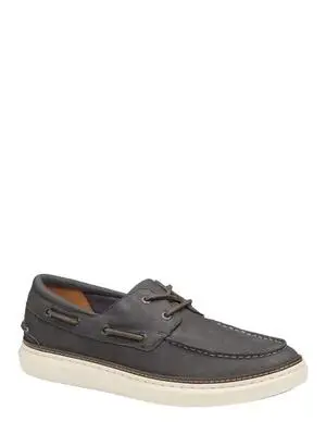 Johnston & Murphy Moc Toe Boat Shoe - Gray Nubuck