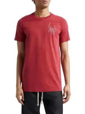 Moncler X Rick Owens Girder Cotton T-shirt - Red
