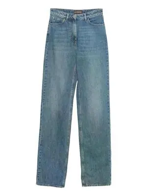 MVP WARDROBE High-waisted Trousers - Blue