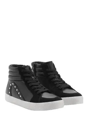 Mango Studded Sneakers - Black