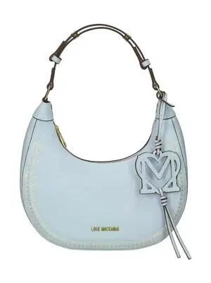 Moschino Heart Charm Shoulder Bag - Blue