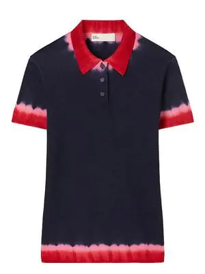 Tory Burch Wool Polo Medium Navy/red Jasmine