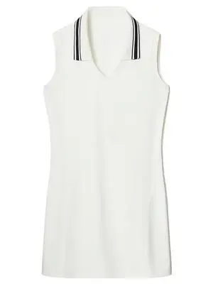 Tory Burch V-neck Tennis Dress - Snow White