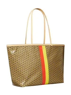 Tory Burch Racer Tote - Tan Printed