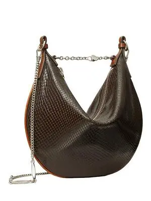 Tory Burch Mini Chain Strap Balloon Bag - Dark Brown