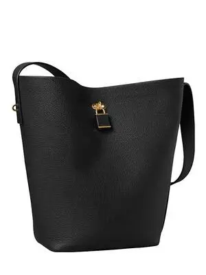 Tory Burch Slim Lock Bucket Bag - Black