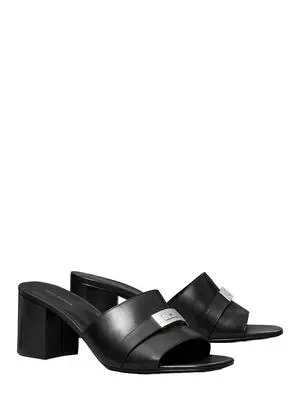Tory Burch Leelee Heeled Mule - Perfect Black