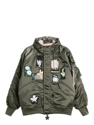 Cecilie Bahnsen X Alpha Industries N-2b Patch Bomber Jacket - Vintage Green