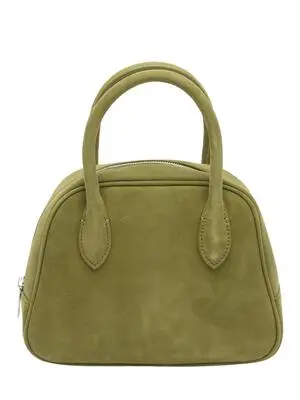 DUNST Suede Boston Bag - Pistachio