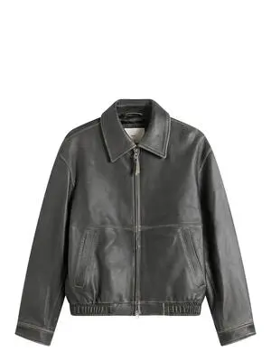 DUNST Drizzler Leather Jacket - Brushed Black
