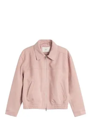 DUNST Vegan Suede Collared Blouson - Soft Pink