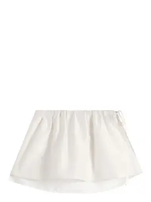 DUNST Layered Mini Skirt - Cream