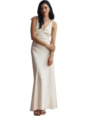 REFORMATION Pernille Sleeveless Silk Maxi Dress - Ivory