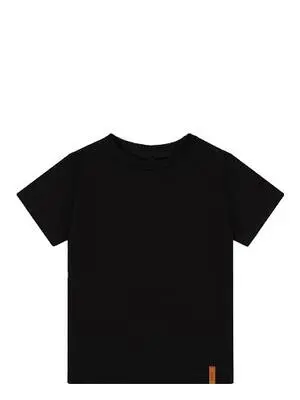 DEUX PAR DEUX Organic Cotton Jersey T-shirt Solid - Black