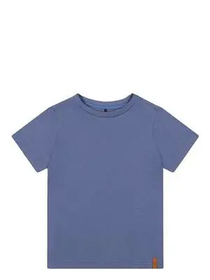 DEUX PAR DEUX Organic Cotton Jersey T-shirt Solid - Blue