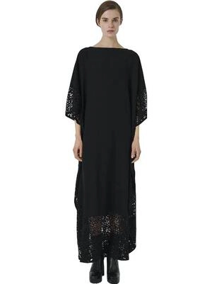LEEM Laser-Cut Kaftan Black