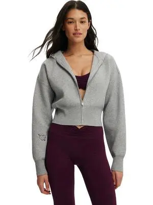 COTTON:ON Active Knit Cropped Zip Through