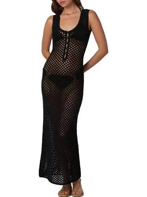 Shoshanna Plage Mesh Cover Up - Jet