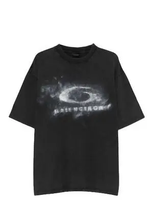 Balenciaga Medium Fit T-shirt - Washed Black/white