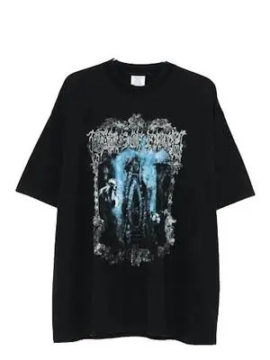 Vetements Cof Butterfly Oversized T-shirt - Washed Black