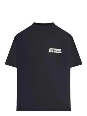 Balenciaga Medium Fit T-shirt - Faded Washed Black