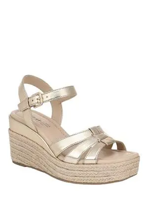 LIFESTRIDE Havana Platform Sandal - Platino Gold