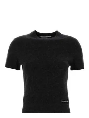 Alexander Wang Knit Crewneck T-shirt - Charcoal