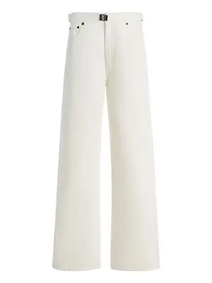 STILL HERE Buckle Mid-Rise Jeans