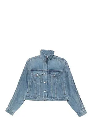 Alexander Wang Embossed Logo Denim Jacket - Vintage Indigo