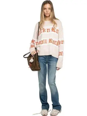 ZADIG&VOLTAIRE Striped Rock N Roll Intarsia Sweater