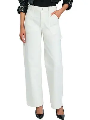 SEROYA Angelique Denim Pant - White