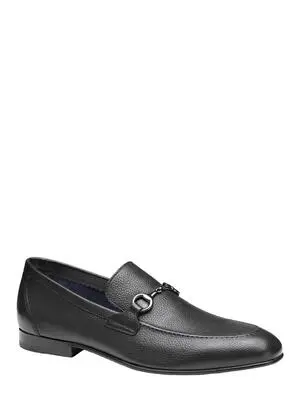 Johnston & Murphy Higgins Bit Loafer - Black Full Grain
