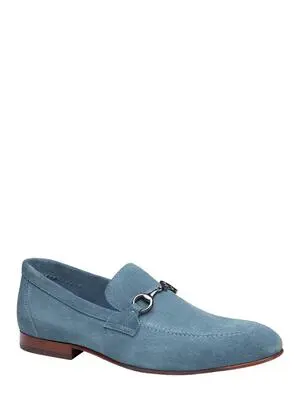 Johnston & Murphy Higgins Bit Loafer - Denim Suede