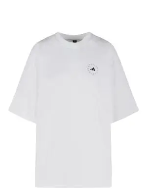 Adidas By Stella McCartney Ribbed Logo T-shirt - White