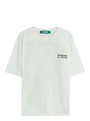 BARROW Round-neck Printed T-shirt - White